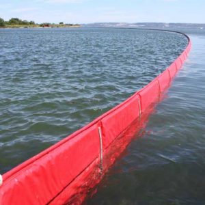 Barrage antipollution à flotteur plat